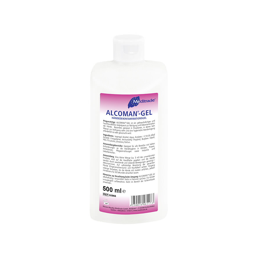 Meditrade ALCOMAN®-Gel Händedekontaminationsgel 500 ml | KK-Dental