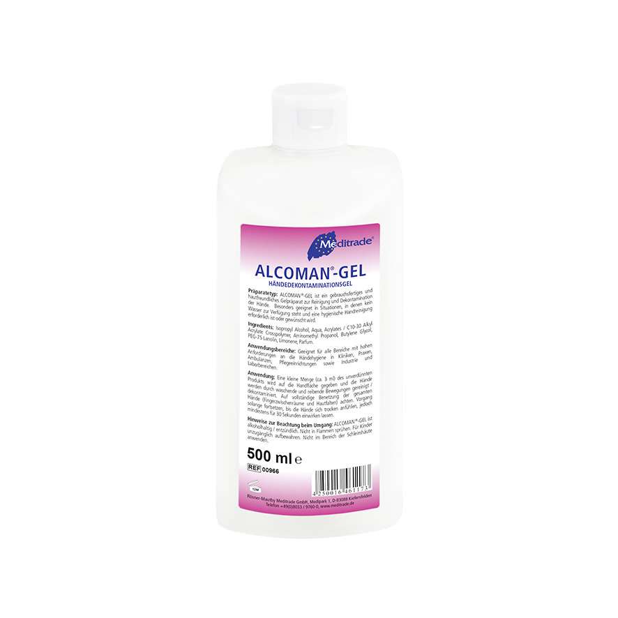 Meditrade ALCOMAN®-Gel Händedekontaminationsgel 500 ml | KK-Dental